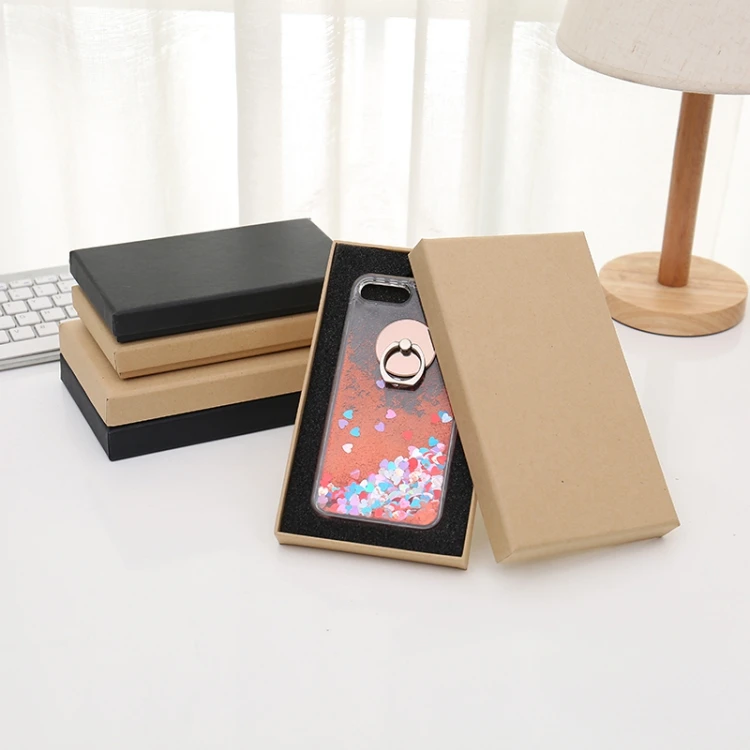 Factory Price Kraft Paper Phone Case Packaging Box With Sponge - Buy ...