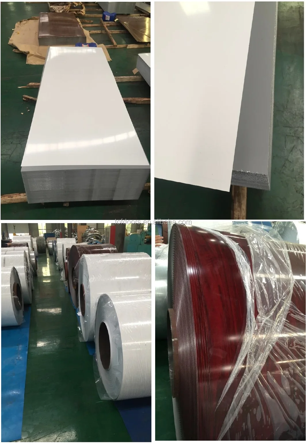 Embossed Prepainted Steel Sheet Laminated In Frigid For Making Doors ...