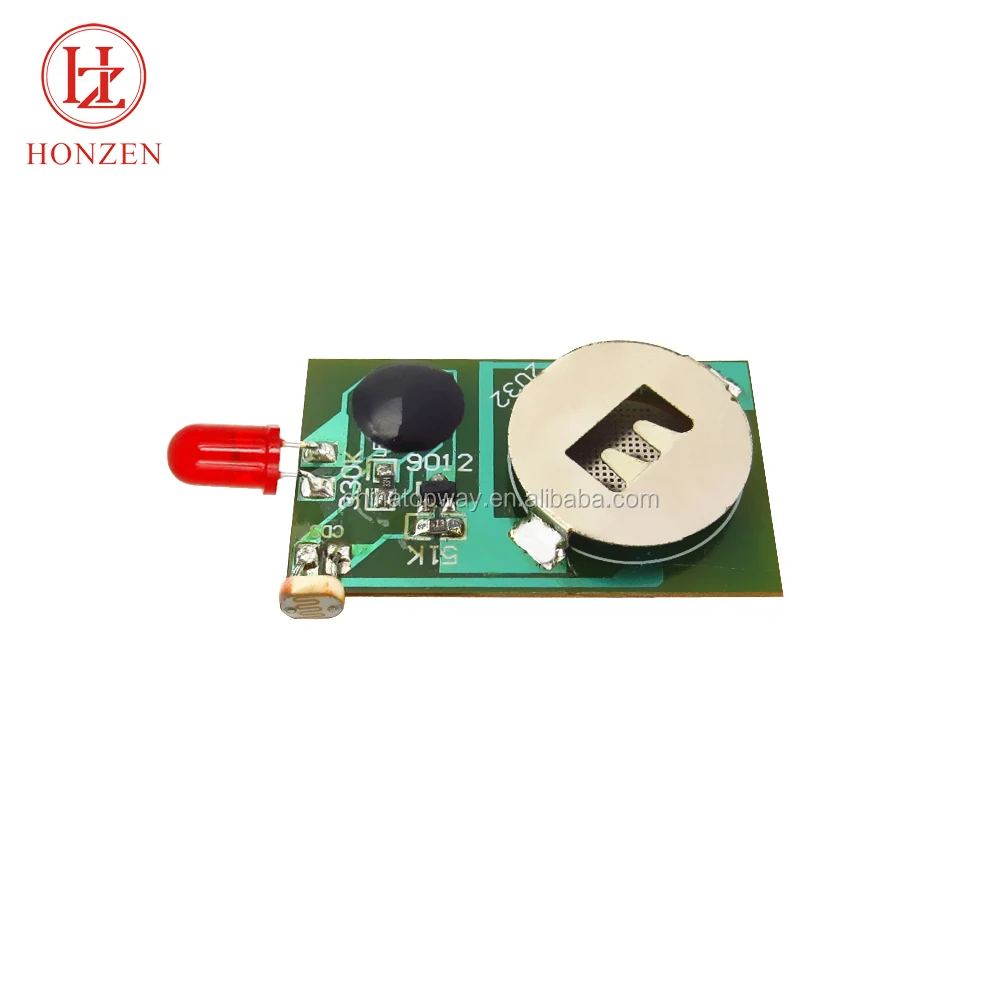 New Design Light Sensor Chip LED Blinking Module with Button Cell Power