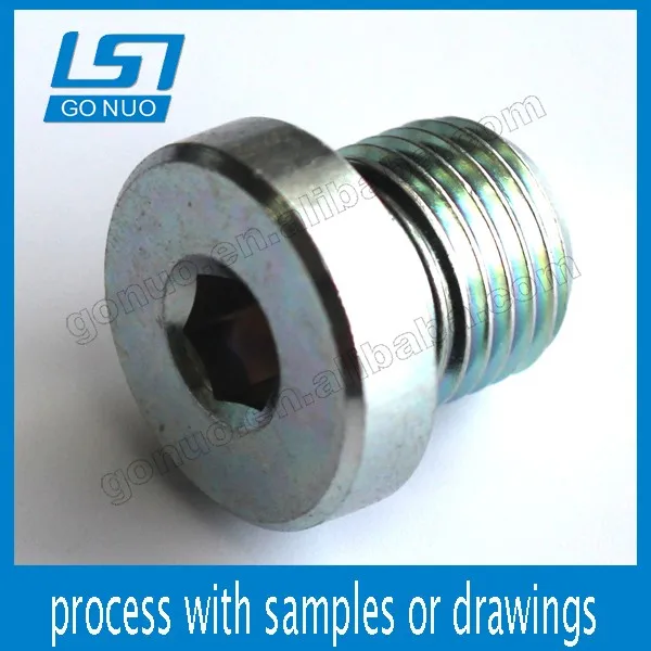 Steel Hex Hollow Head Marine Drain Tank Outlet Plugs With Sealing Ring ...