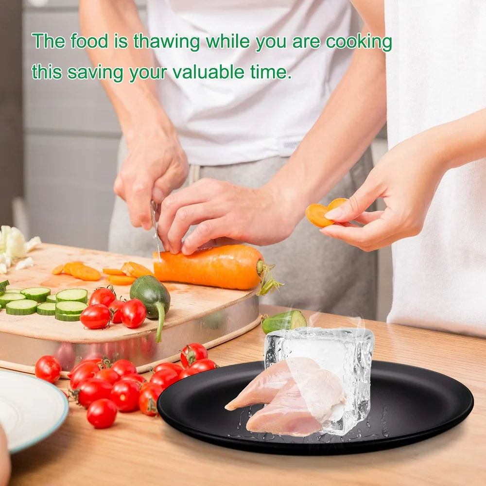 Ziszis-bandeja De Descongelación Natural,Plato De Aluminio Para Carne ...