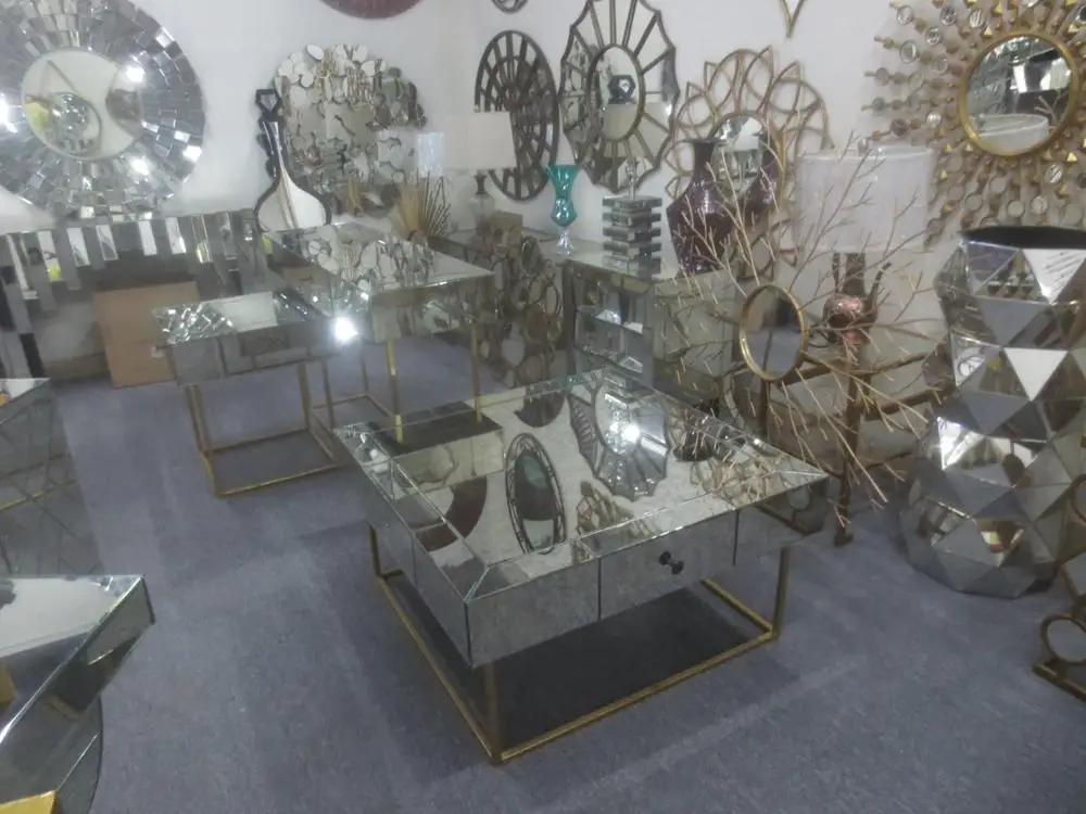 Large Silver Decorative Ornate Pu Resin Frame Unique Wall Mirror - Buy ...