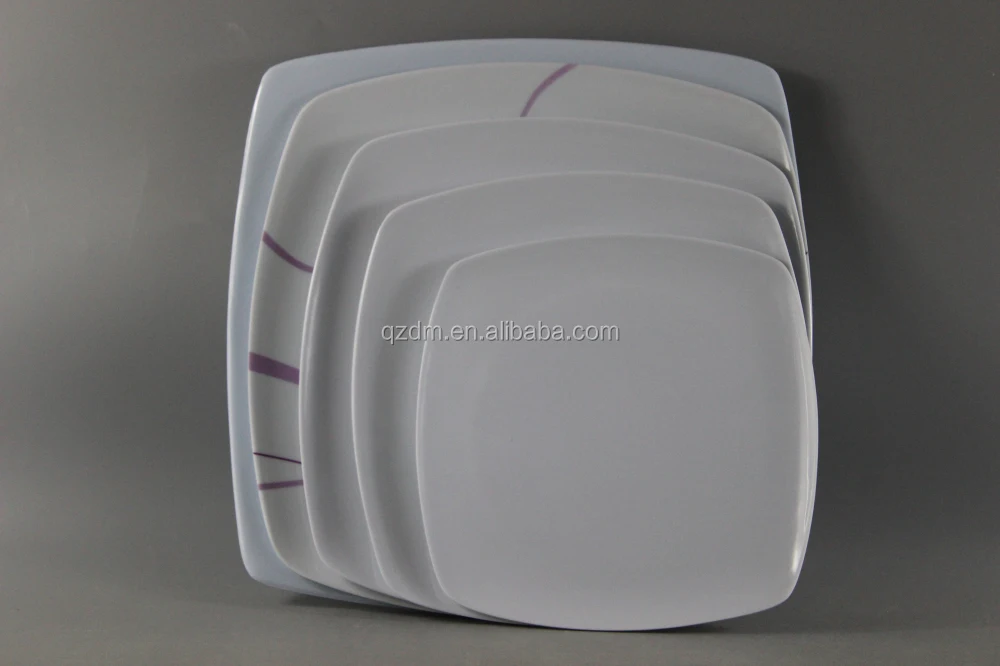 Melamine Square Plate Set Of 5 Pieces - Buy Square Melamine Dinnerware ...