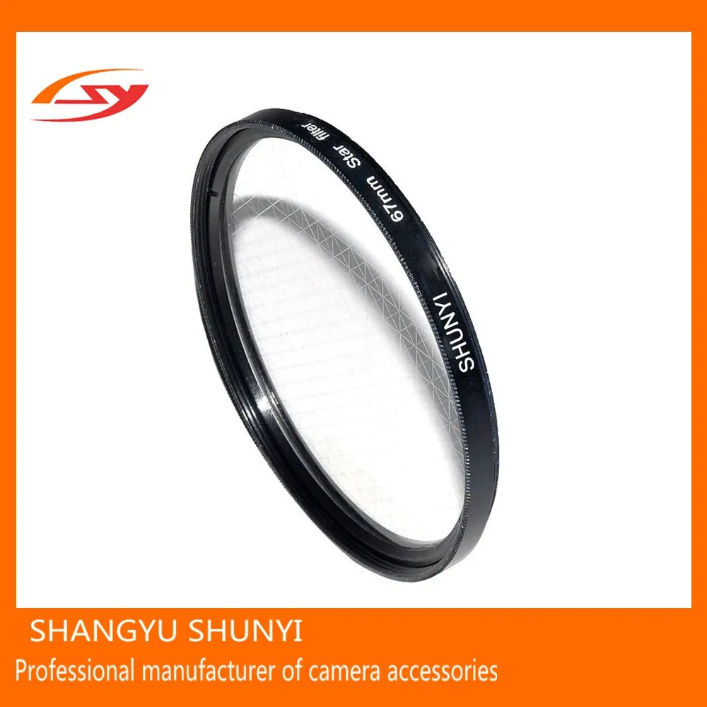 52mm Star Filter 4+6+8 Point Line Cross Star Filter Starburst 67mm Star ...