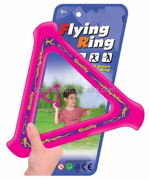 Soft Plastic Outdoor Triangle Boomerang Toy - Fun & Safe