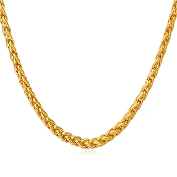 18k Gold Plated String Chain - Buy 18ct Gold Chain,18k Italian Gold ...