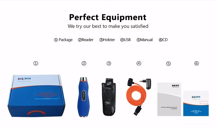 Security Touch Guard Tour Patrol Clock Probe Management System - Buy ...