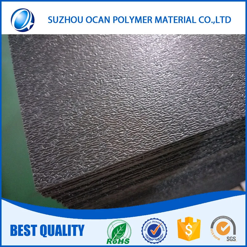 1.5 Mm Thick Textured Rigid Black Pvc Plastic Sheets For Dog Food Grade ...