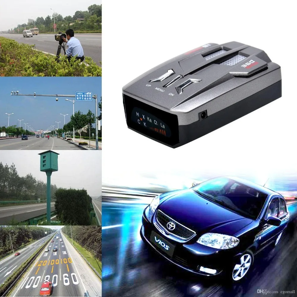 Car Radar Detector V9 With X K Ka Brand 360 Degree Laser Led Display ...