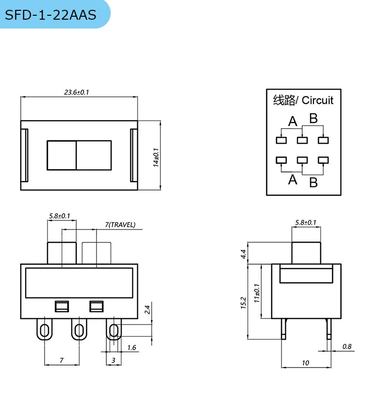 SFD-1 Spring Slide Switch - Durable & Reliable for Home Appliances