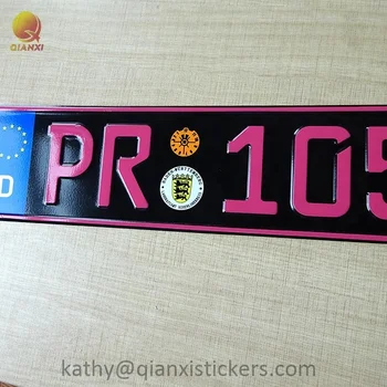 License Motorcycle Number Plate Design European Reflective Film Car ...