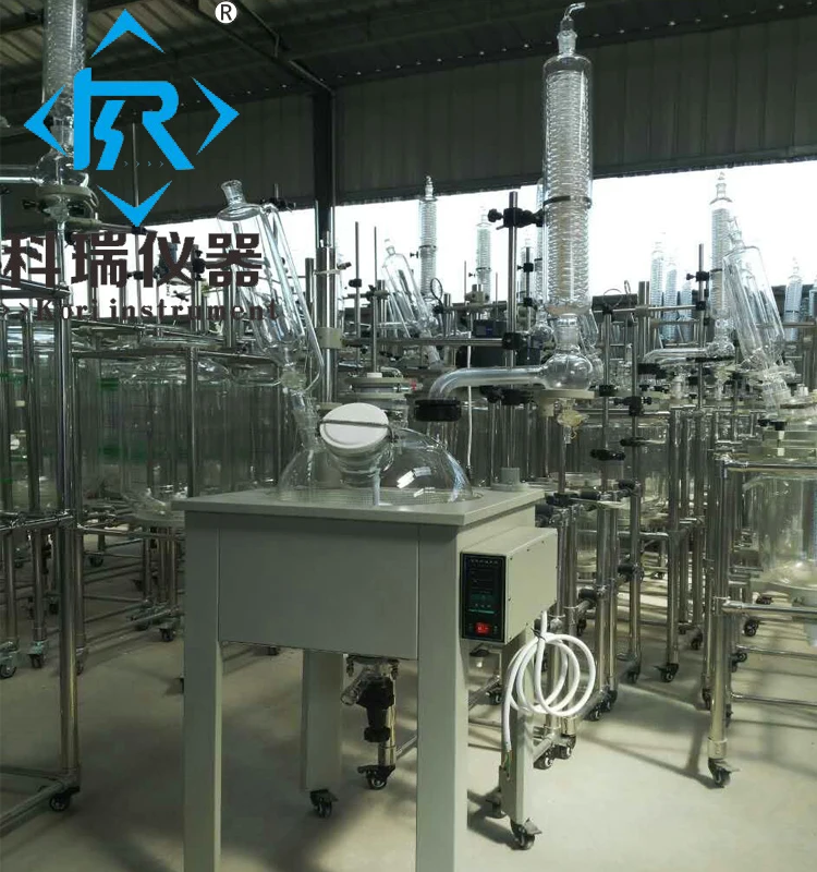 Pyrex Glass Condenser Flask With Teflon Bottom Discharge Valve For ...