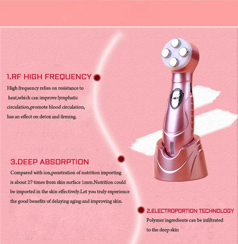 Multifunction Face Care Instrument Ultrasonic Facial Beauty Device ...