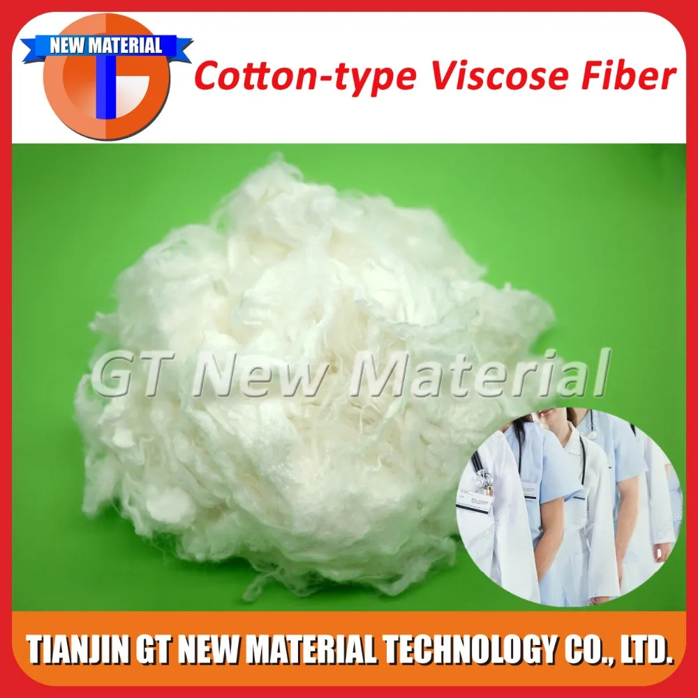 Cotton Type Viscose Staple Fiber 1.2dx38mm Viscose Fiber - Buy Viscose ...
