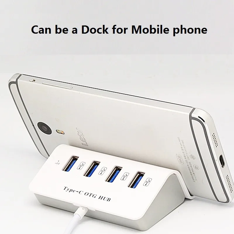 Type-c Otg Hub 4 Ports For Smart Phone Computer - Buy Type-c Otg Hub ...