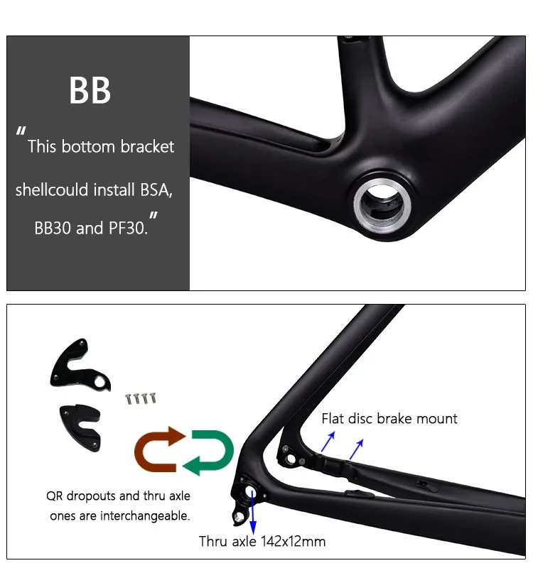 Dengfu Fm099 Aero Road Disc Frame Carbon Fiber Aero Road Frame For Disc ...