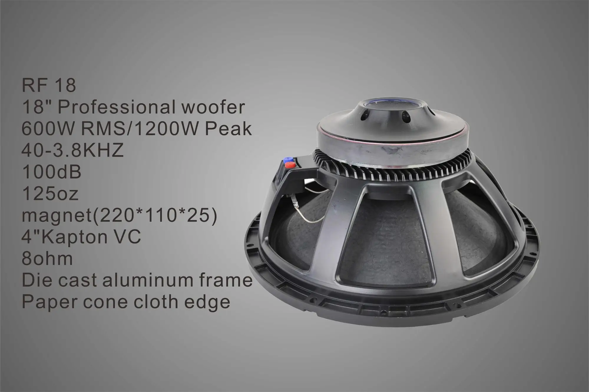 Rqsonic Rf18 600w Super 18 Inch Neodymium Subwoofer Speaker Dj - Buy 18 ...
