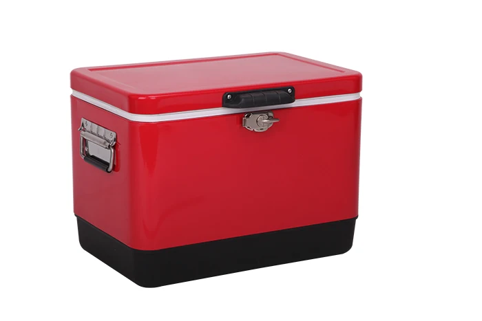 51L Insulated Stainless Steel Cooler Box with Bottle Opener - Ideal for ...