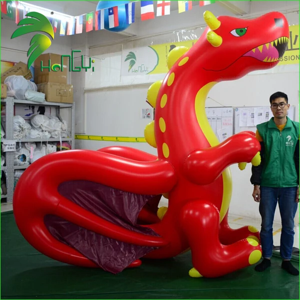 Giant Inflatable Animals / Hongyi Inflatable Red Huge Head Dragon / Red ...