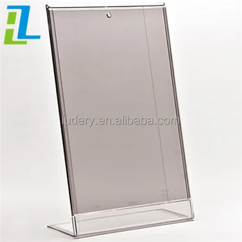 Plastic Acrylic Table Sign Display Menu Paper Card Holder Frame Stand ...