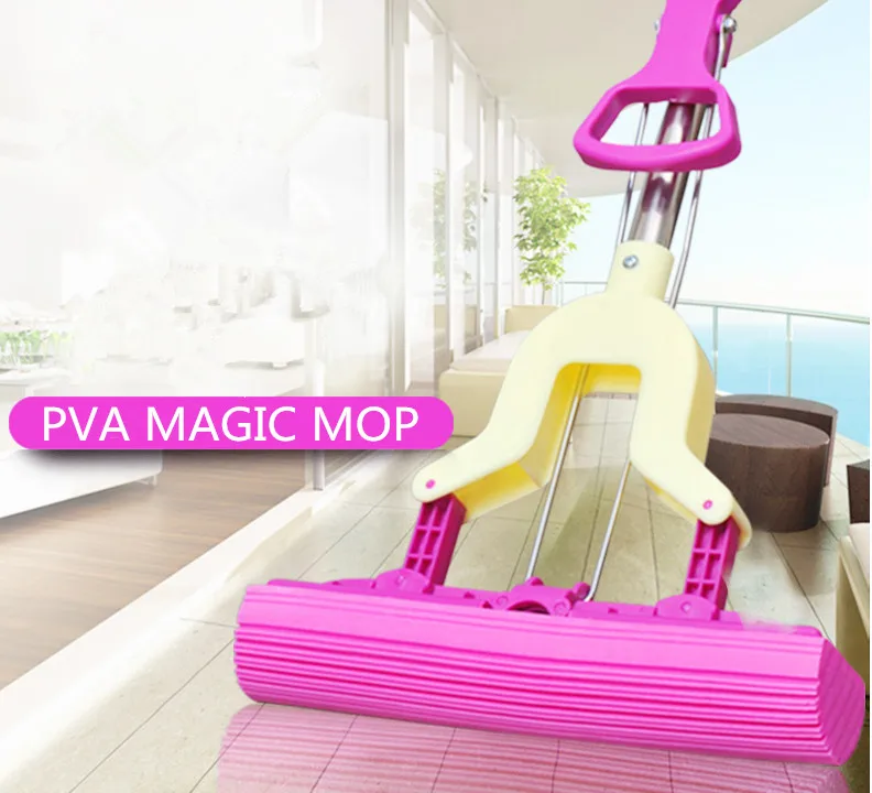 Cleaning Mops Clever Dust Clean Floor Square Head Double Roller ...