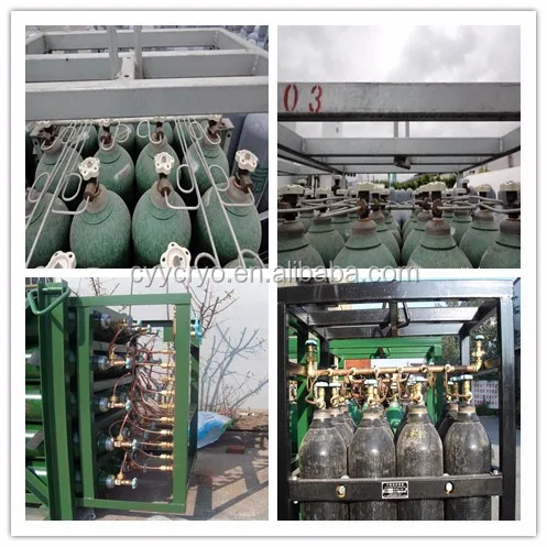 Stainless Steel Oxygen Helium Cylinder Bundle,N2 Cylinder Rack,Vertical ...