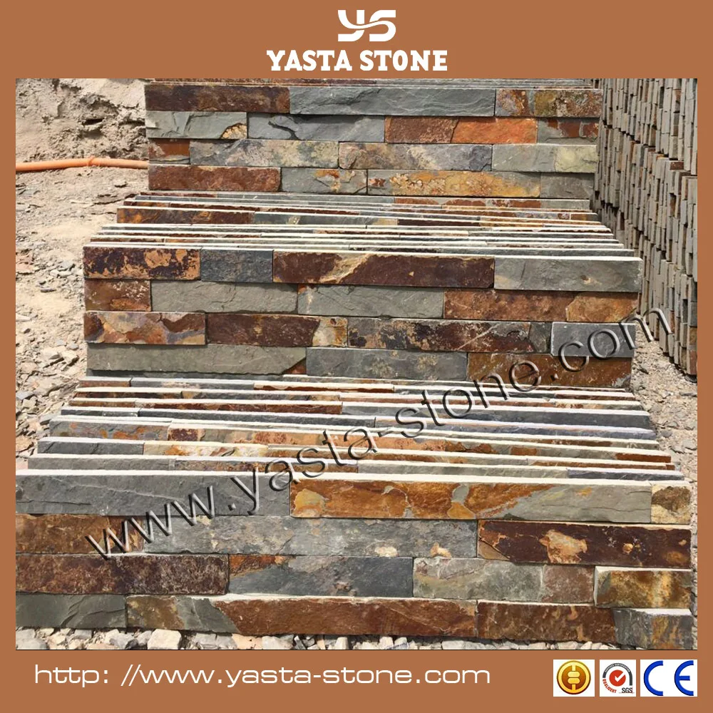 Rusty Slate Stone Wall Cladding Chinese Slate Facades - Buy Chinese ...