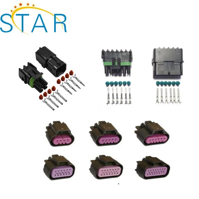 GM/ 2 Pin EV1 Fuel Injector Auto Connector Electrical Wire Harness ...