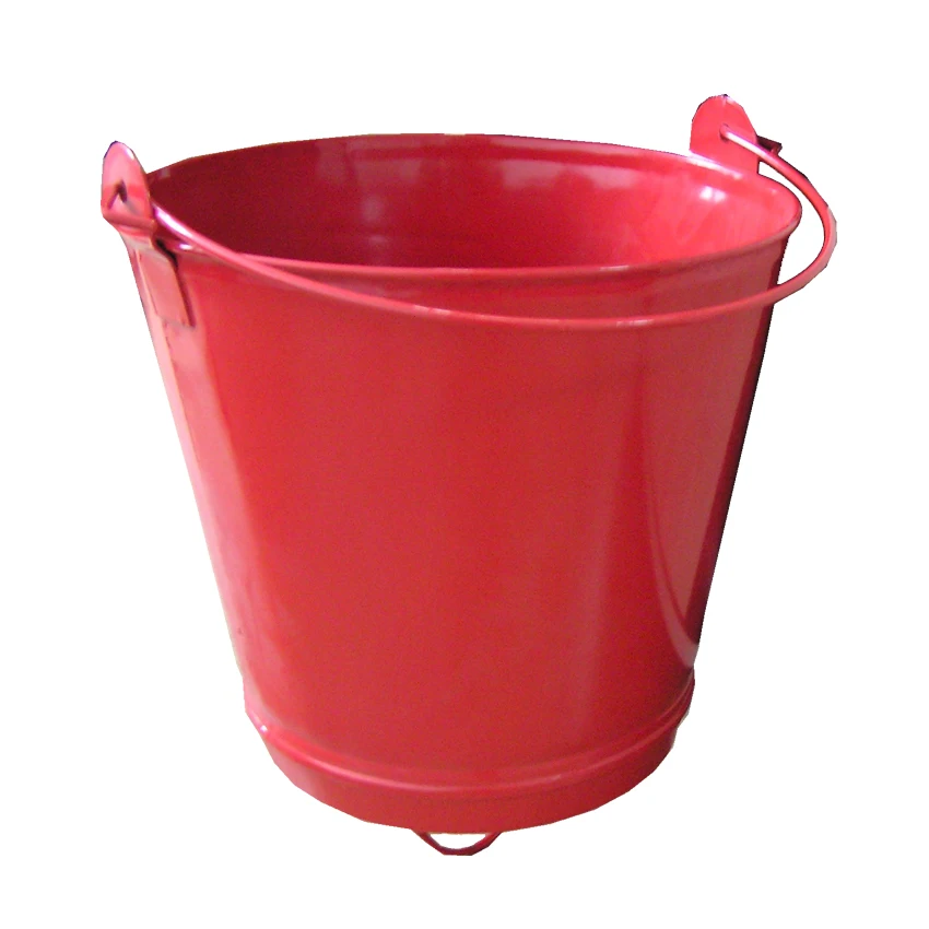 Round-bottomed Red Fire Sand 10L Bucket - Durable & Cheap