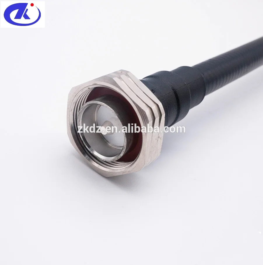 Rf Jumper Cable 1/2'" Superflexible Cable With Din Male Straight ...