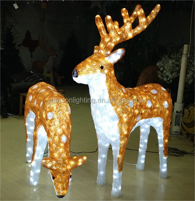 Led Acrylic Deer - Buy Reindeer Led Lights,Reindeer Led Outdoor ...