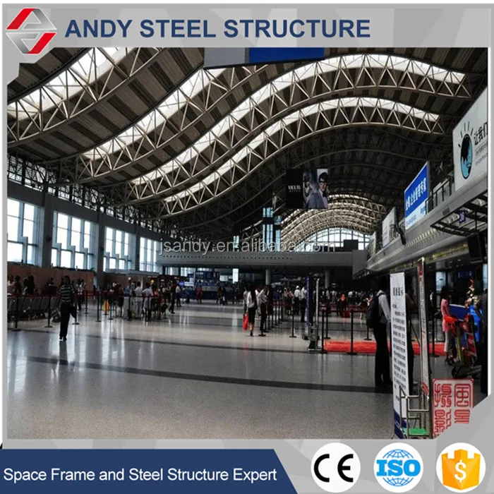 Desain Kerangka Baja Baja Rangka Baja Atap Truss Untuk Terminal Bandara ...