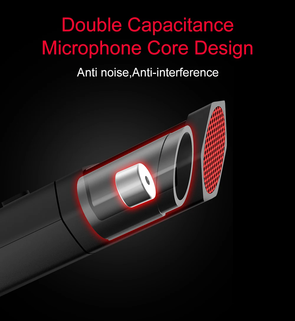 Condenser Microphone with Volume Control - Gaming Studio Mic