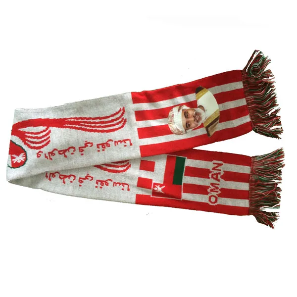 Cheap Oman National Flag Scarf Colorful String Oman Fans Scarf - Buy ...