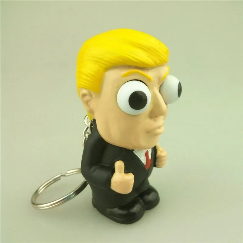 Cute Usa President Keychains,Eyes Popper Trump Plastic Keychains,3d ...