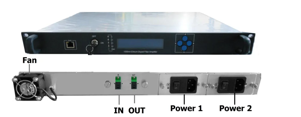 module mini 1U Single 4 port jdsu high power gpon epon pump catv edfa dual pump optical fiber ...