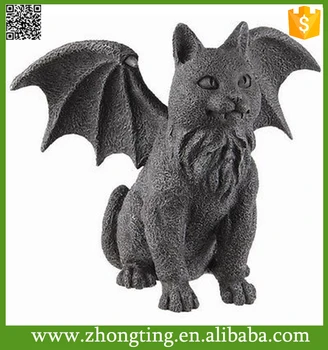 Night Guardian Winged Garden Cat Gargoyle Gargoyle Statues - Buy ...