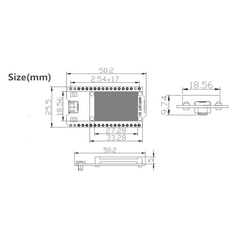 Sx1278 Lora Esp32 096 인치 Oled 블루 치아 Wifi 키트 개발 보드 433mhz Buy Sx1278 Lora Esp32esp32 096