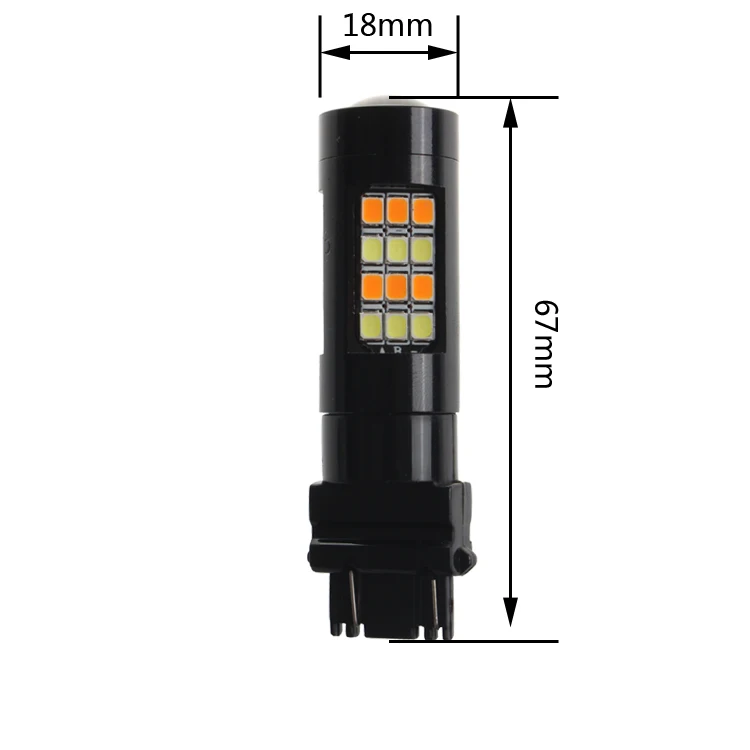 Car Led Projector Lens Light 1156 7440 3156 Xenon White Gold Amber 1157 ...