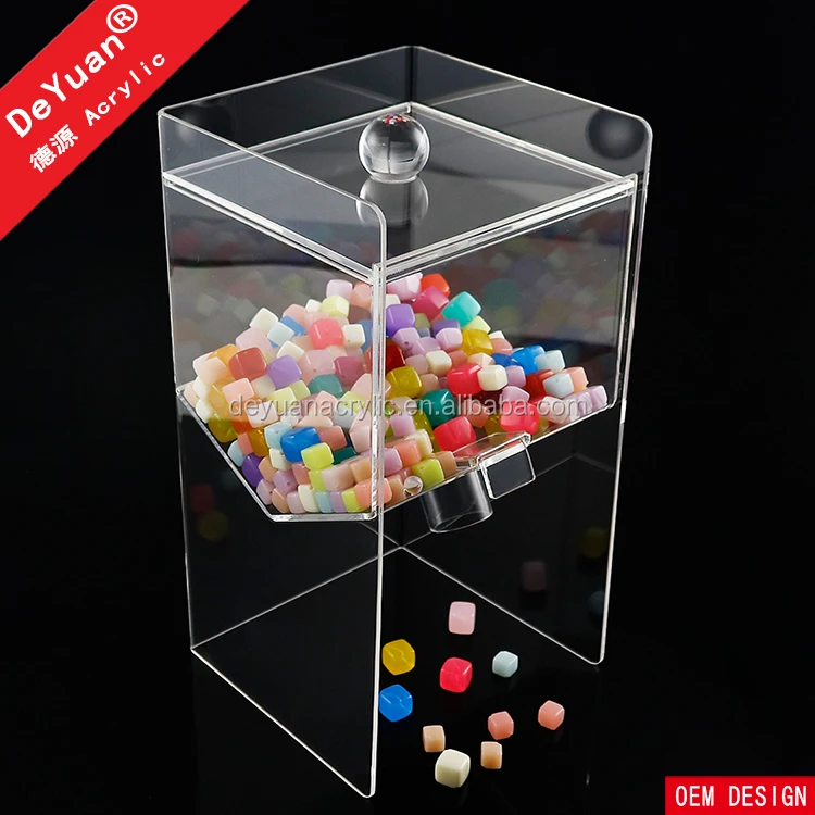 Custom Acrylic Box For The Candy Shop/ Acrylic Sweet Dispenser ...