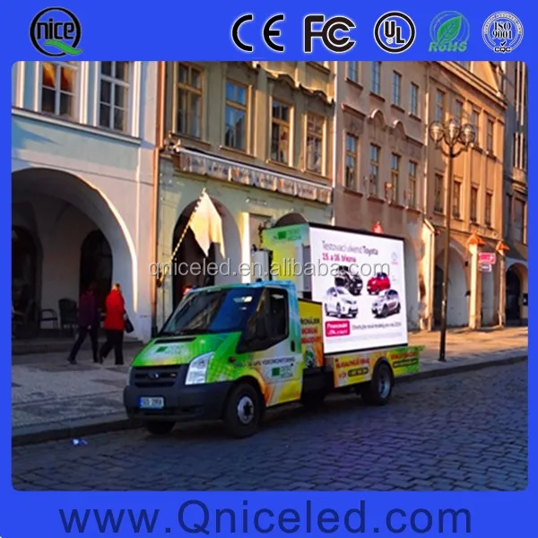 Outdoor Advertising Mobile Led Screen Trailer P8 Full Color Led Video ...