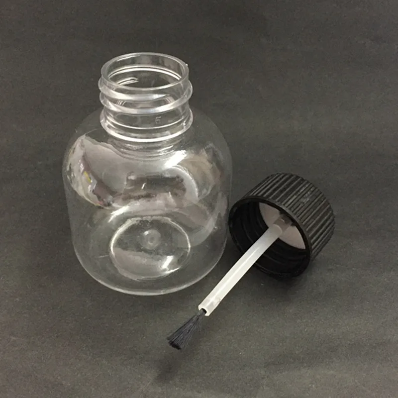 100ml Plastic Round Squat Brush Bottle,Wide Mouth Touch Up Bottle,Paint ...