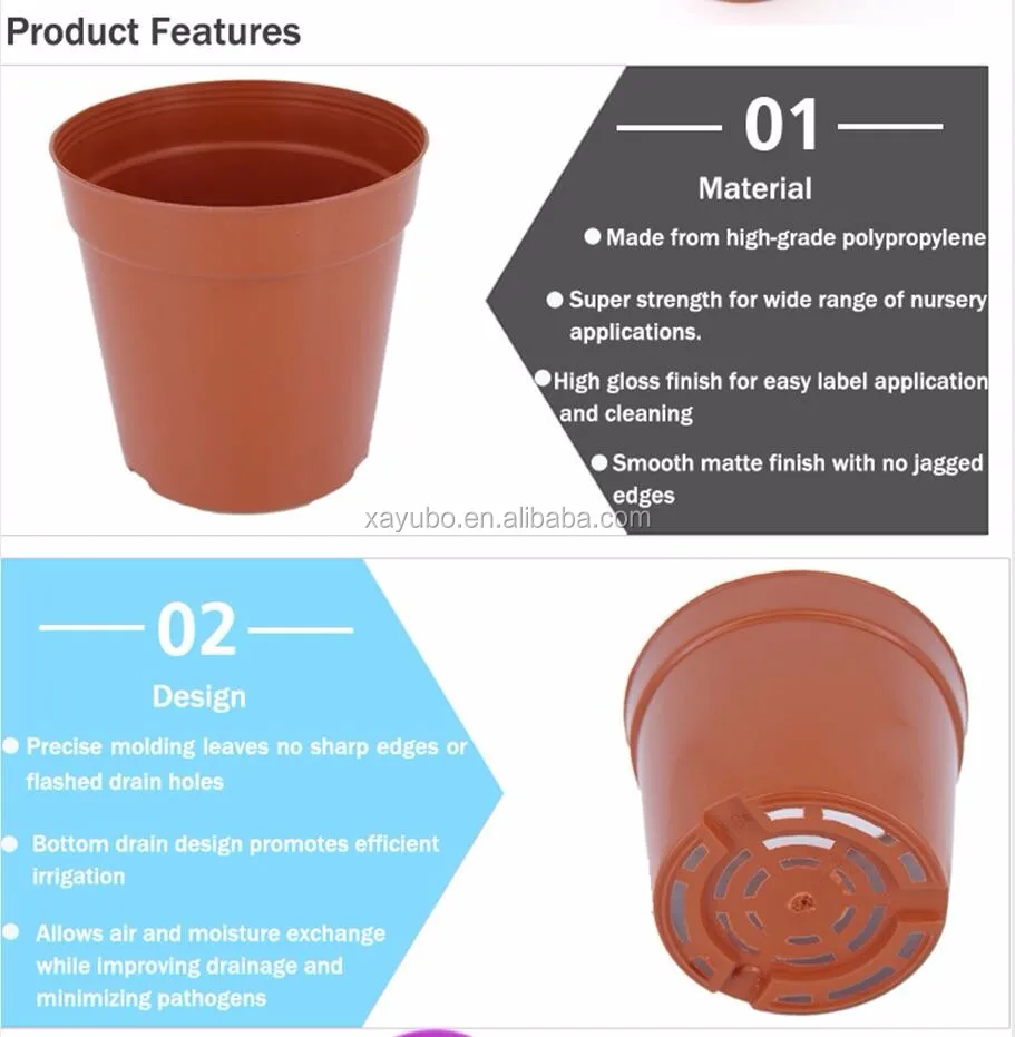 Wholesale Best Selling Plastic Flower Pot For Garden Nursery Plants ...