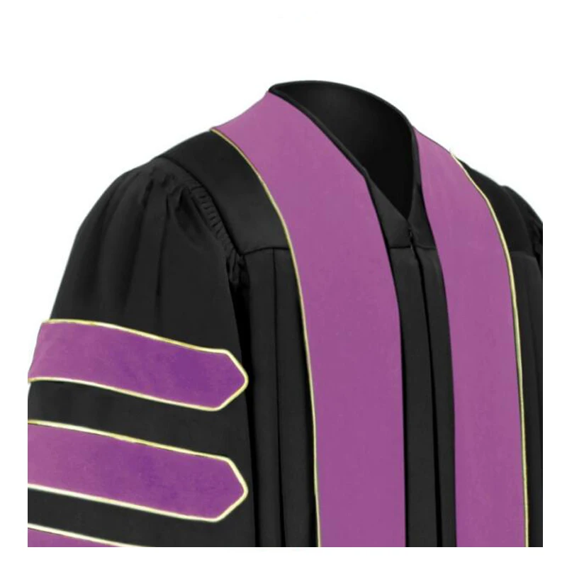 Custom Cambridge University Gown - Black Graduation Gown