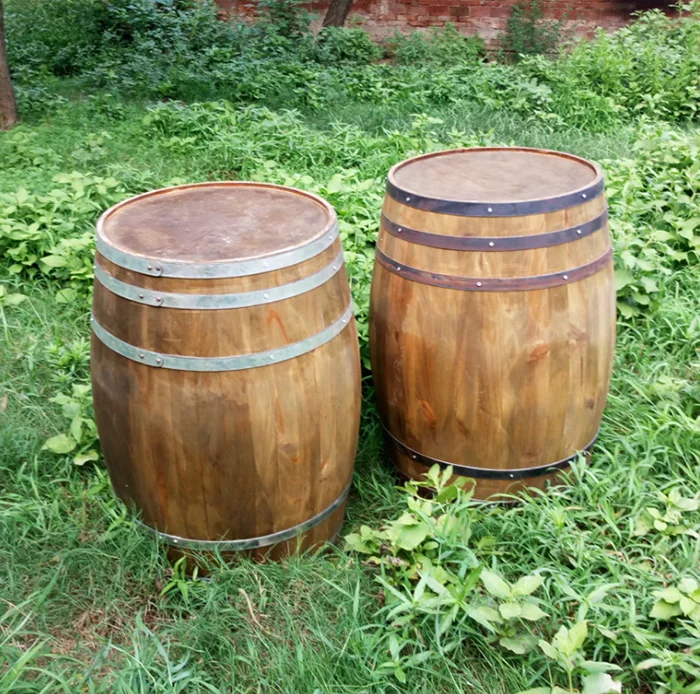 Customizable Half Barrel Solid Wood Decorations for Beer