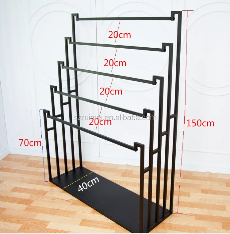 Easy Assembled Multipurpose Retail Store Metal Shawl Scarf Hanger Rack ...