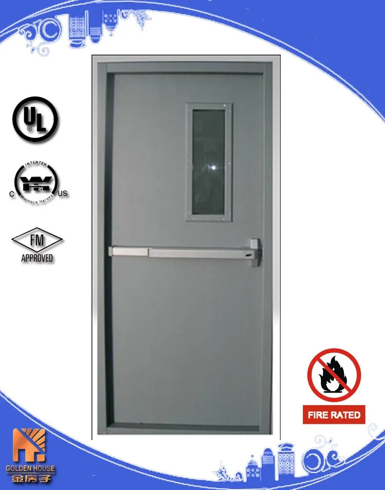 Ul Listed Steel Fire Door With Warnock Hersey Intertek Approved ...