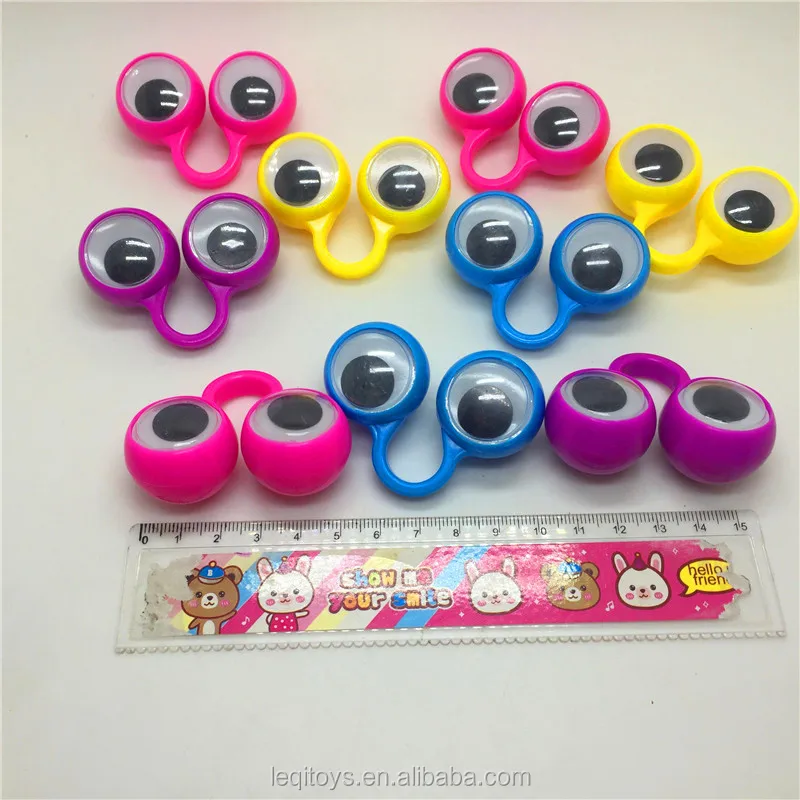 Big Size Funny Eye Finger Ring Toy Finger Puppets Eyeball Ring For 2 ...