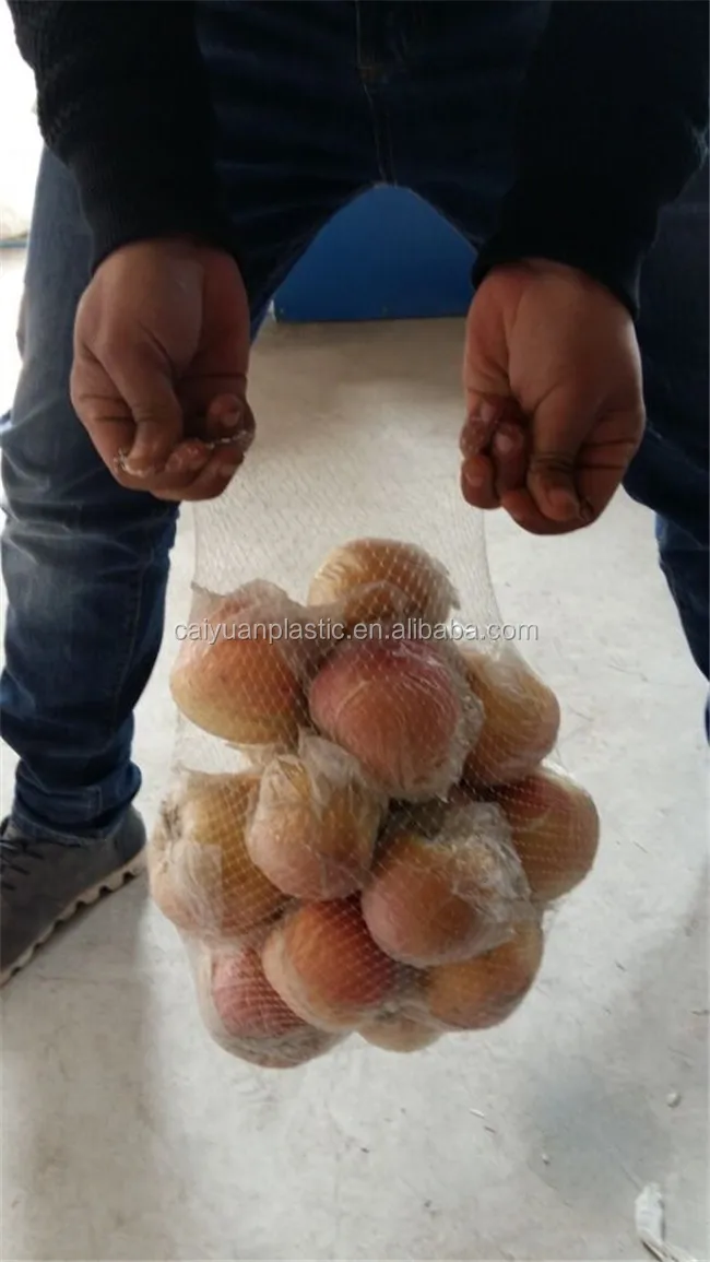 Fruit And Vegetable/firewood Packaging Onion Nets Mesh Bag - Buy Fruit ...