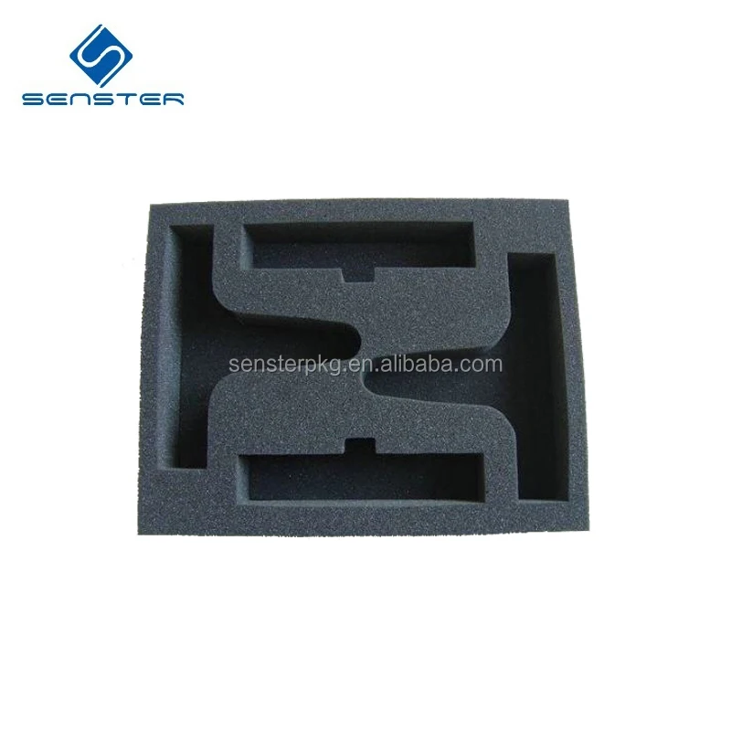 Customized Die Cut Foam Sponge Box Packaging Insert Black Foam Sponge ...